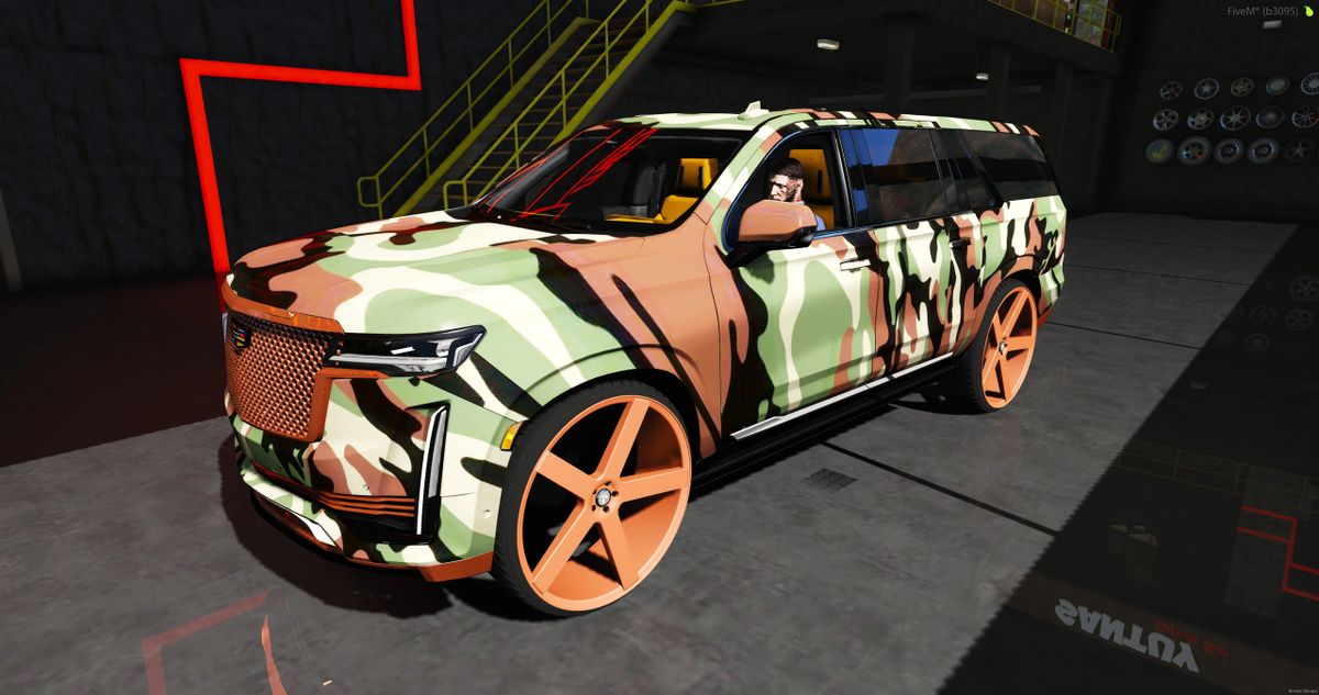 Cadillac Escalade Camo Donk