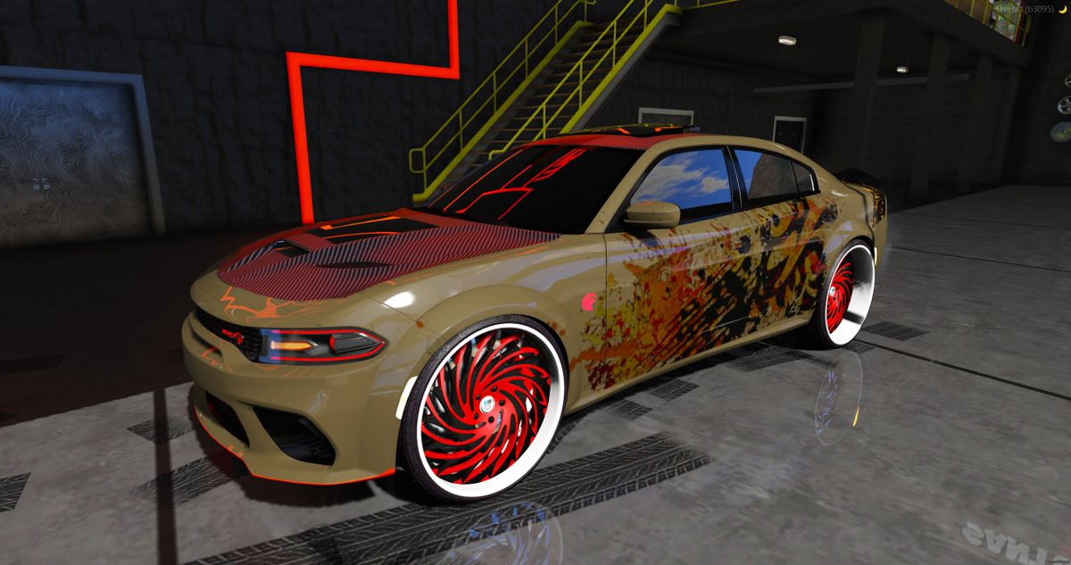 Dodge Charger Hellcat Widebody On Asanti Rims [BulletProof]