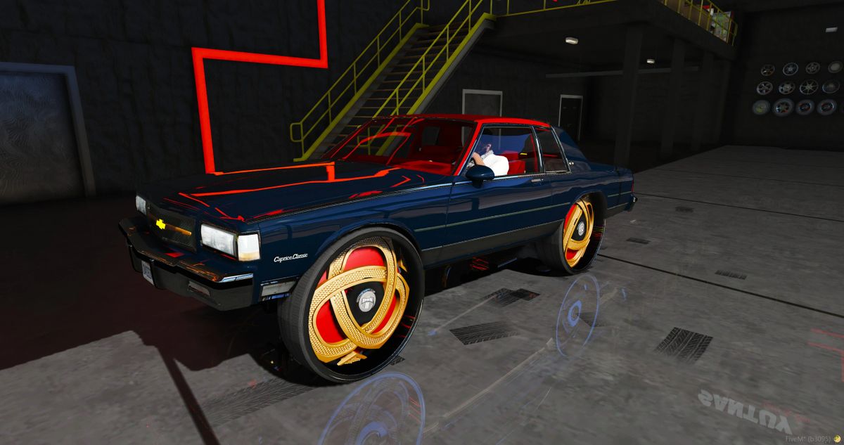 Chevy Caprice Classic Donk On Spinner Dubz II [Slider] [4 Seater]