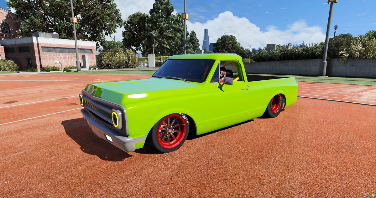 Chevy C10 Bagged Drag