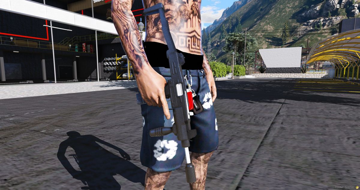 Uzi Custom With Silver