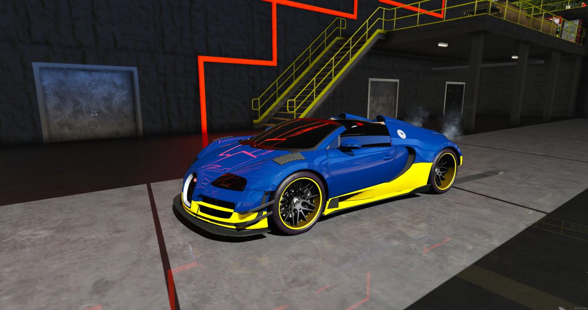Bugatti Veyron Widebody Quadroturbo [Animated Spoiler]