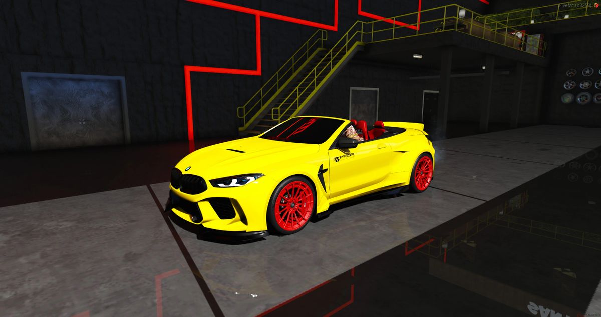 BMW M8C Prior Design 2022 Convertible [Animated Roof]