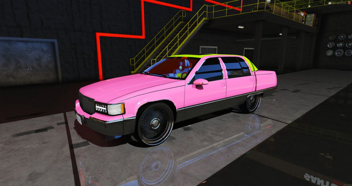 [Debadged]-1993 Cadillac Fleetwood Donk [Animated Trunk] [Bulletproof]
