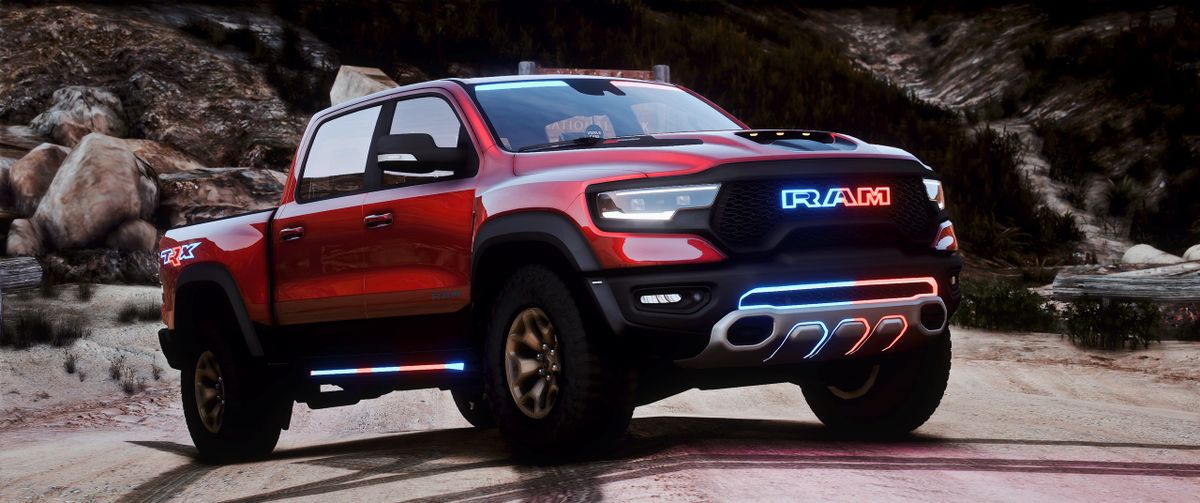 Dodge RAM 1500 TRX 2022 Police Modern Lights [Police] [Tuned]