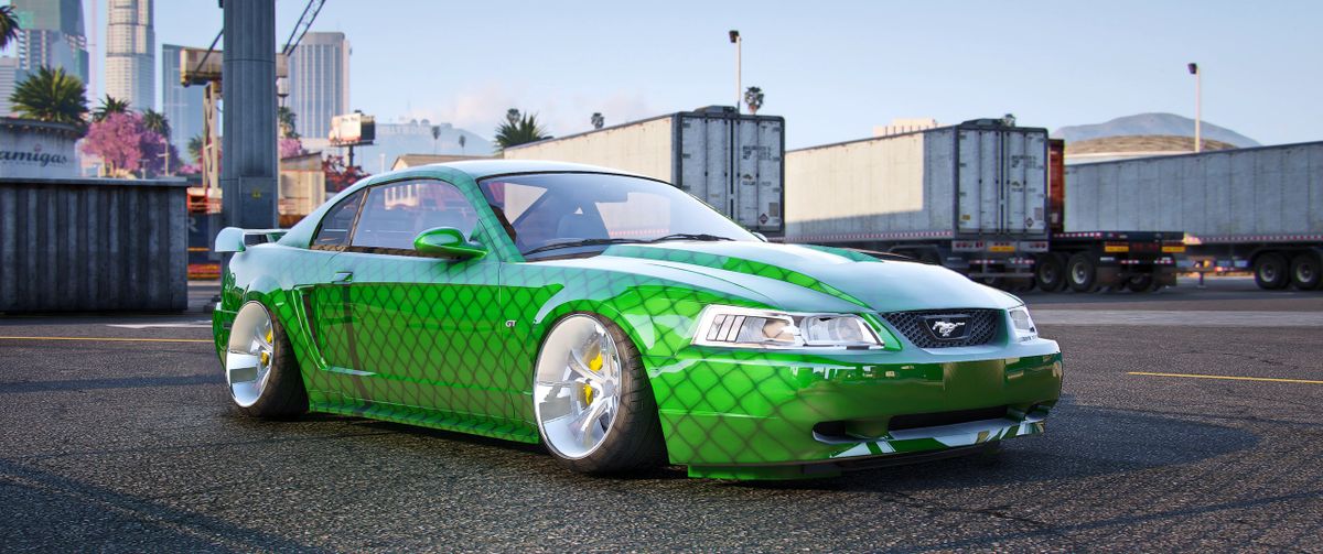 Ford Mustang Stanced [Slider] [4 Seater] [Animated Windows]