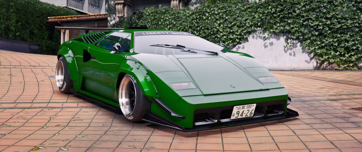 Lamborghini Countach LBWK 1988 [Animated Headlights]
