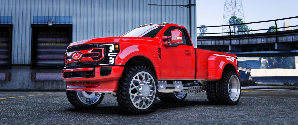 Anylevel Ford F450 Single Cab On JTX Forged Wheels