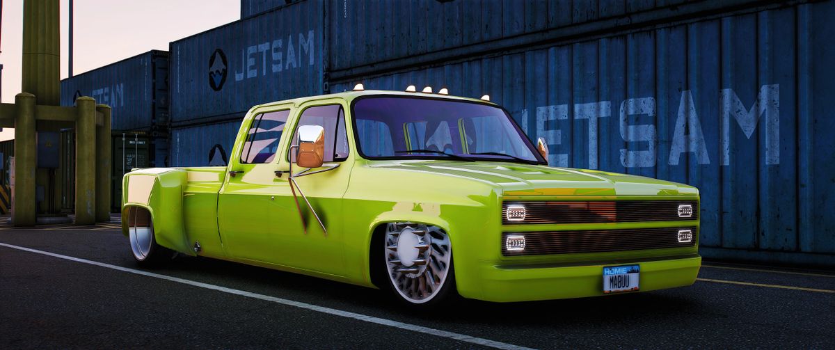 [Debadged]-Bagged Chevrolet K30 Dually On JTX Forged Wheels