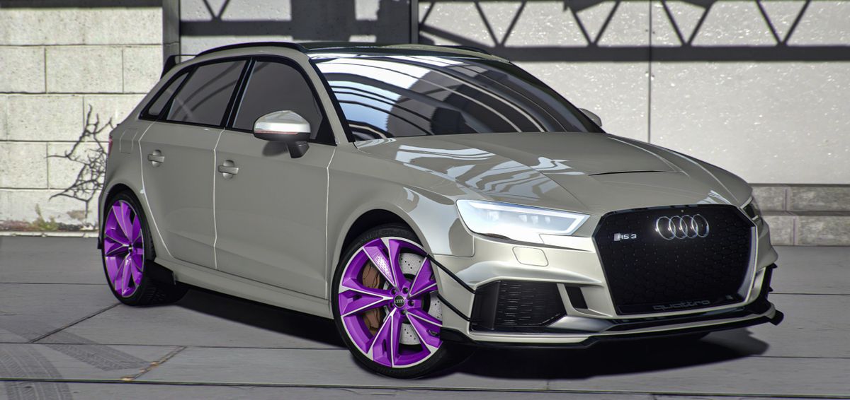 Audi RS3 Hatchback Revo [Animation Roof] 40+ Tuning Parts