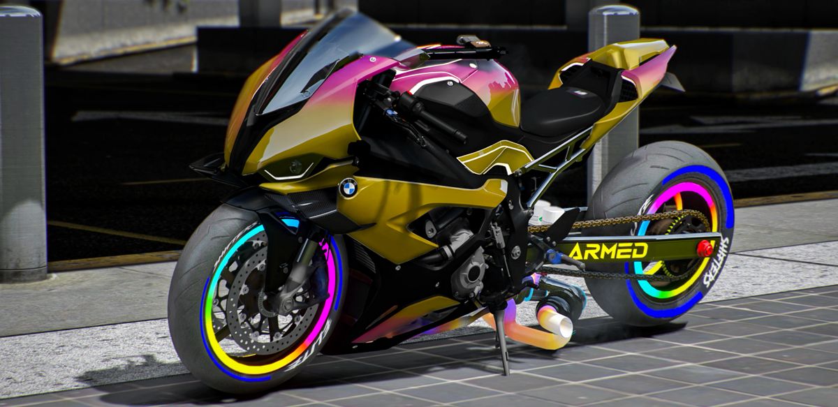 BMW M1000RR Twin Turbo Drag Rainbow Custom