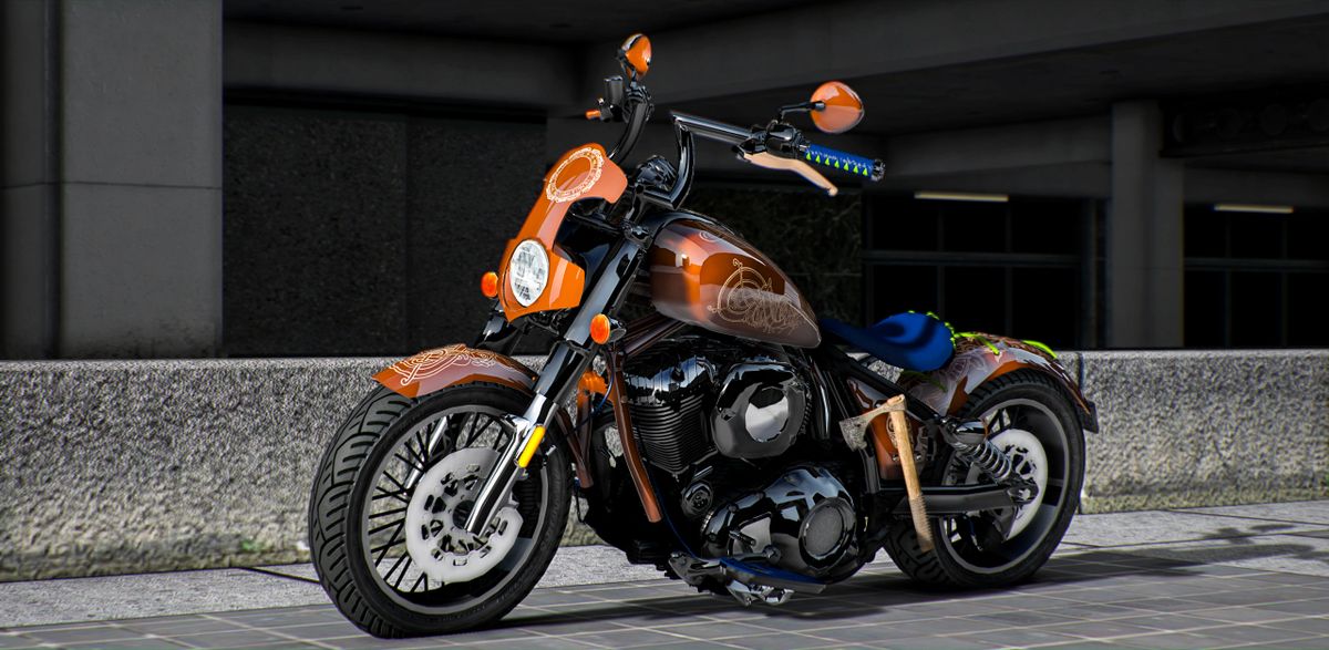 Indian Bobber custom "Berserk" [Another Livery]