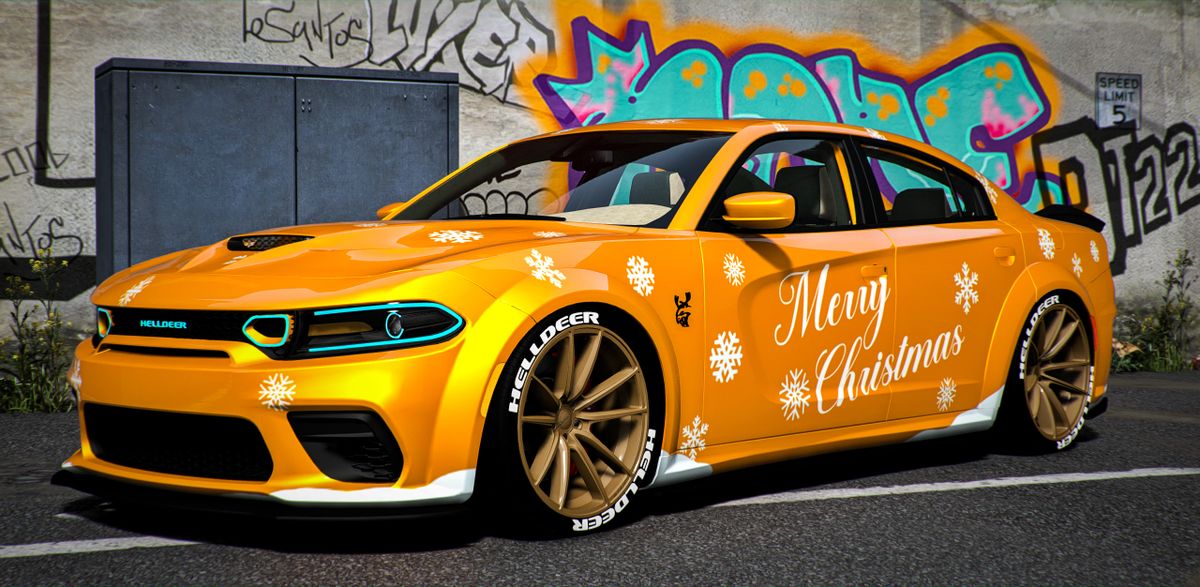 Dodge Charger Hellcat Deer Christmas [3 Liveries]
