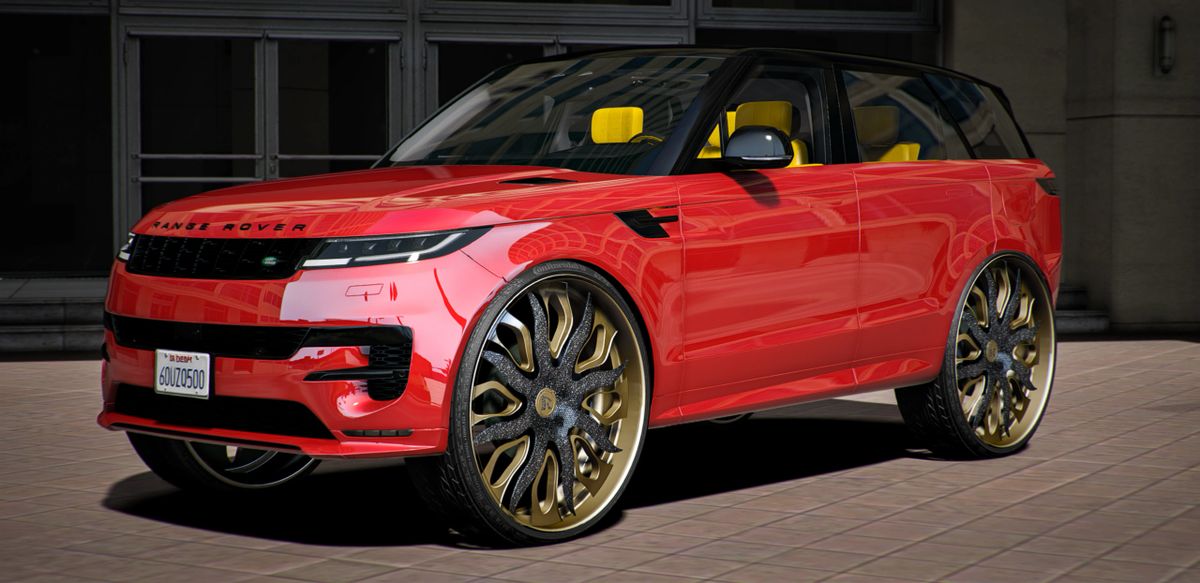 Range Rover Sport on Diamond Wheels Donk