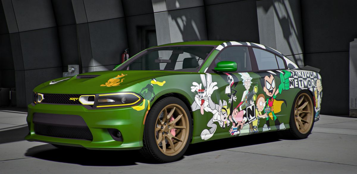 Dodge Charger SRT Hellcat Cartoon Livery [Slider] [8 Seater]