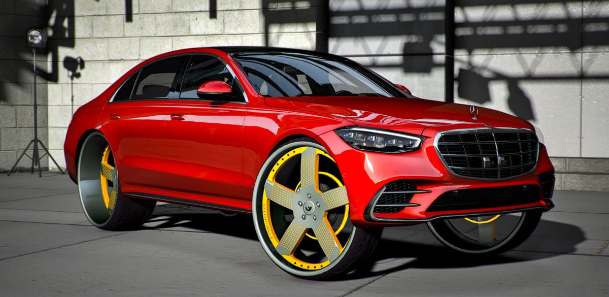 Mercedes S500 W223 Donk [Animation Sunroof]