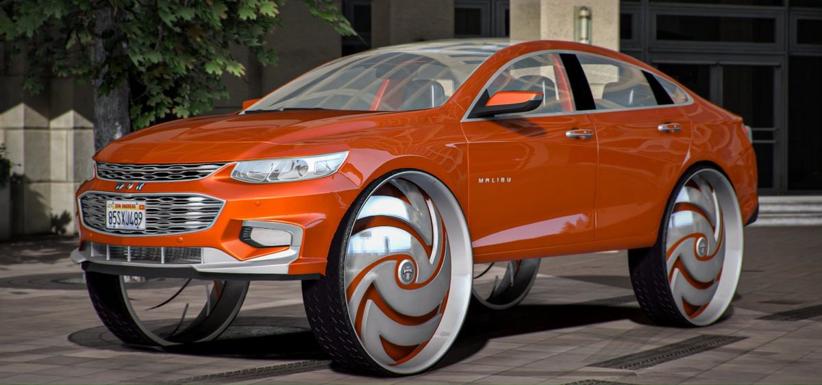 Chevy Malibu Donk on Dubs 2016