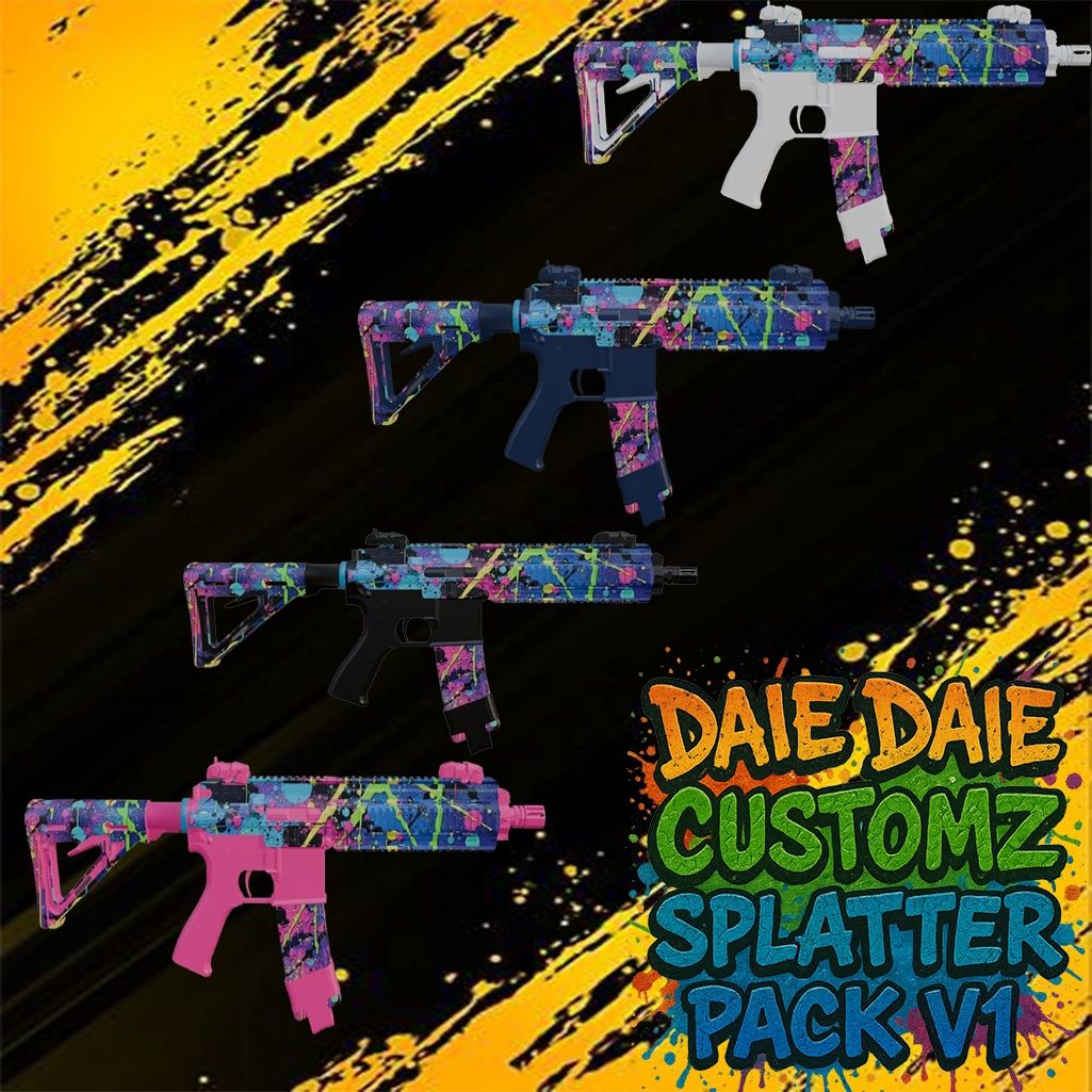 Daie Daie Customz Weapon 4 Pack Splatter Pack v1