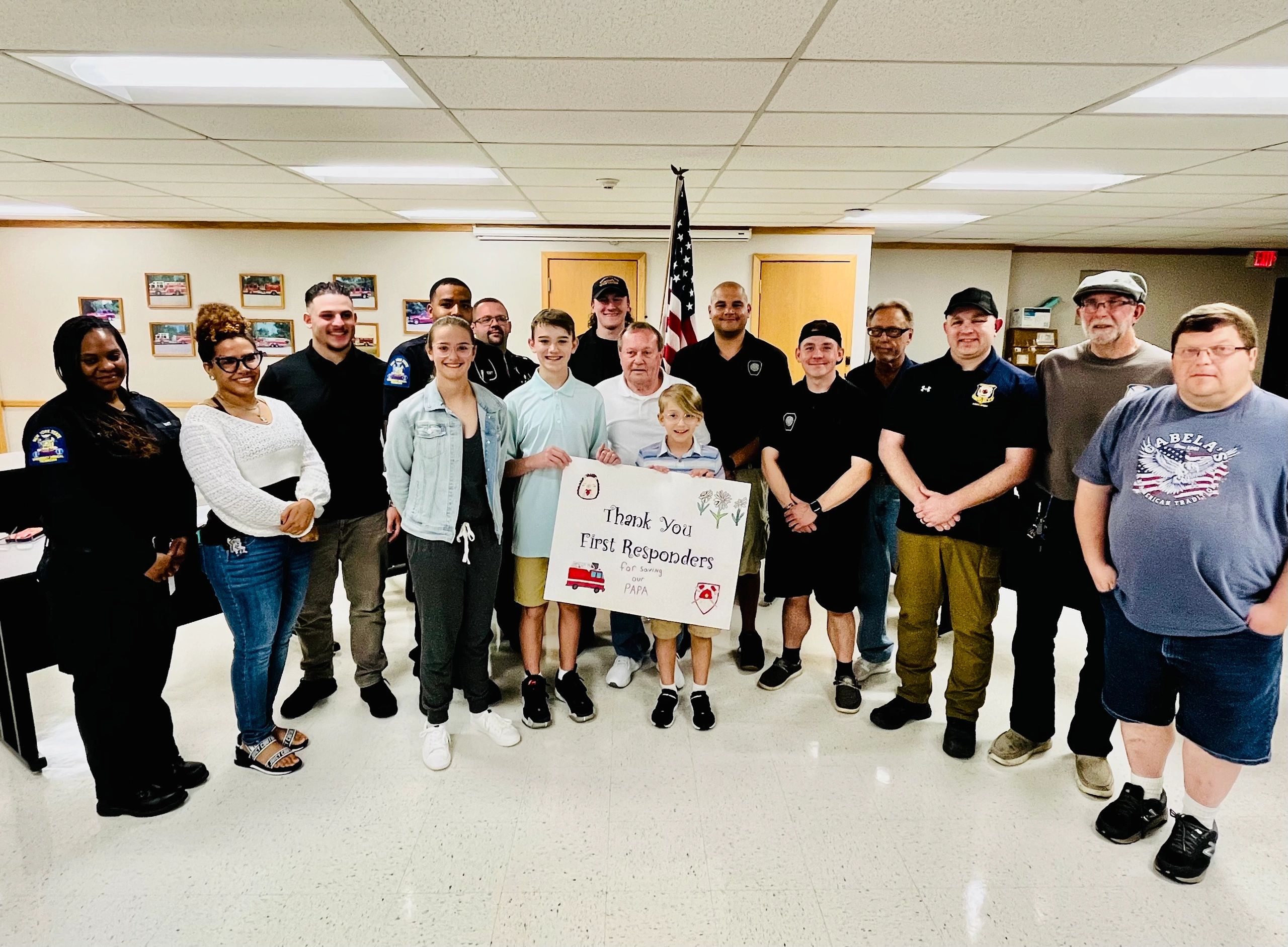 CPR save victim thanks first responders at fire district meeting