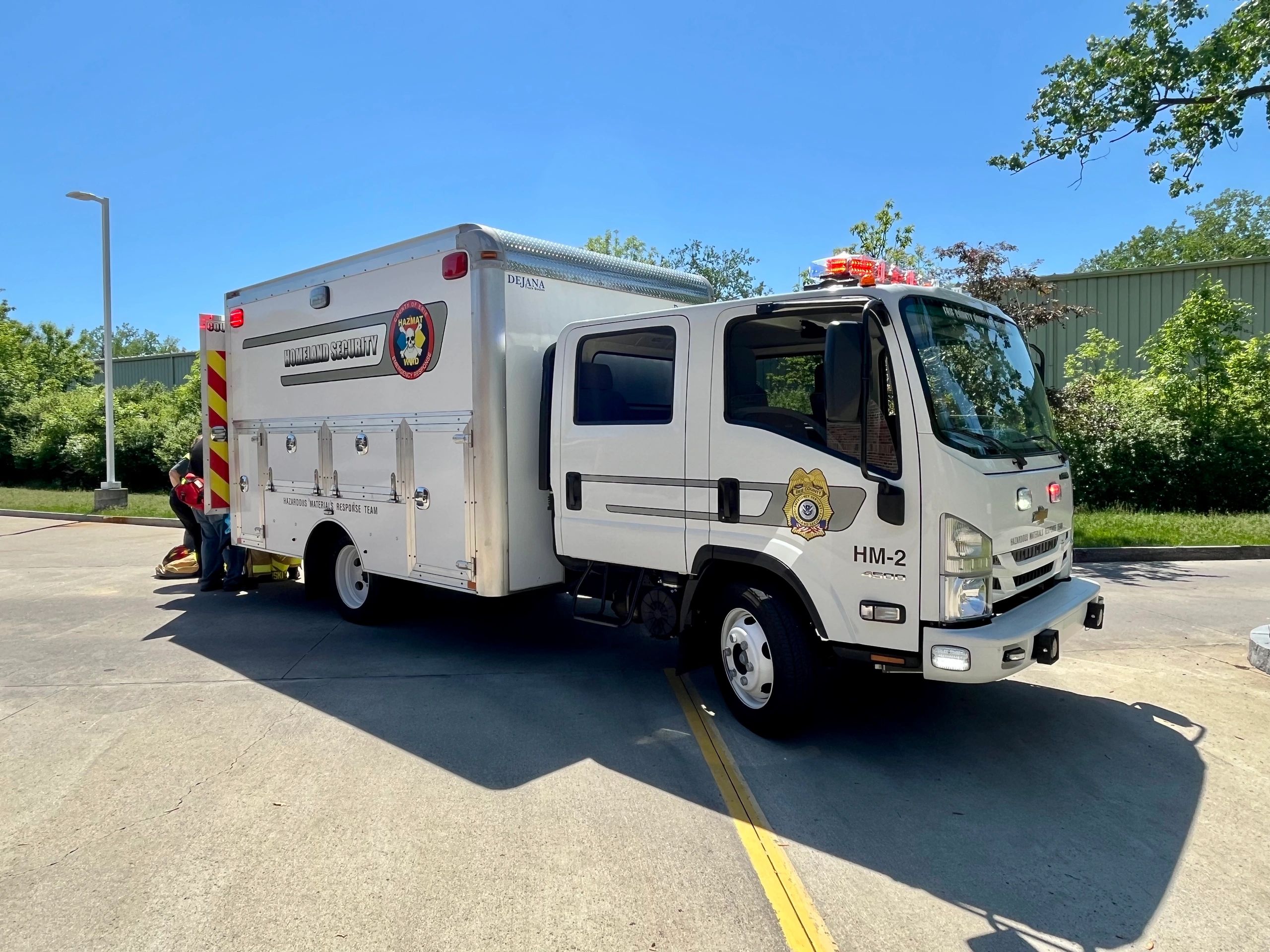 County hazmat team brought in to vent gas drums