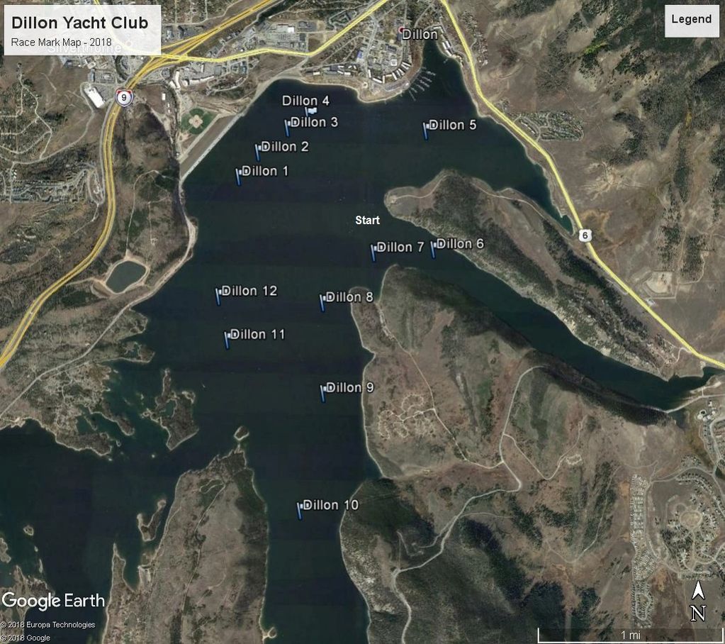 Map of Lake Dillon