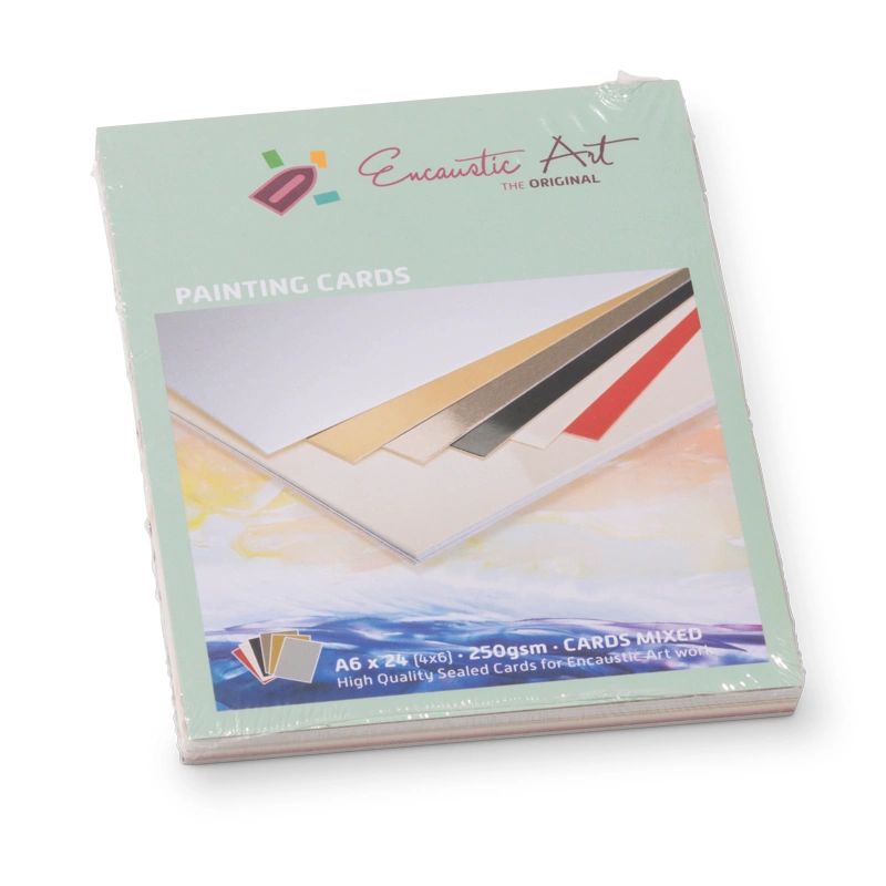 A6 Mounting Cards Asst. Colors 24Pk