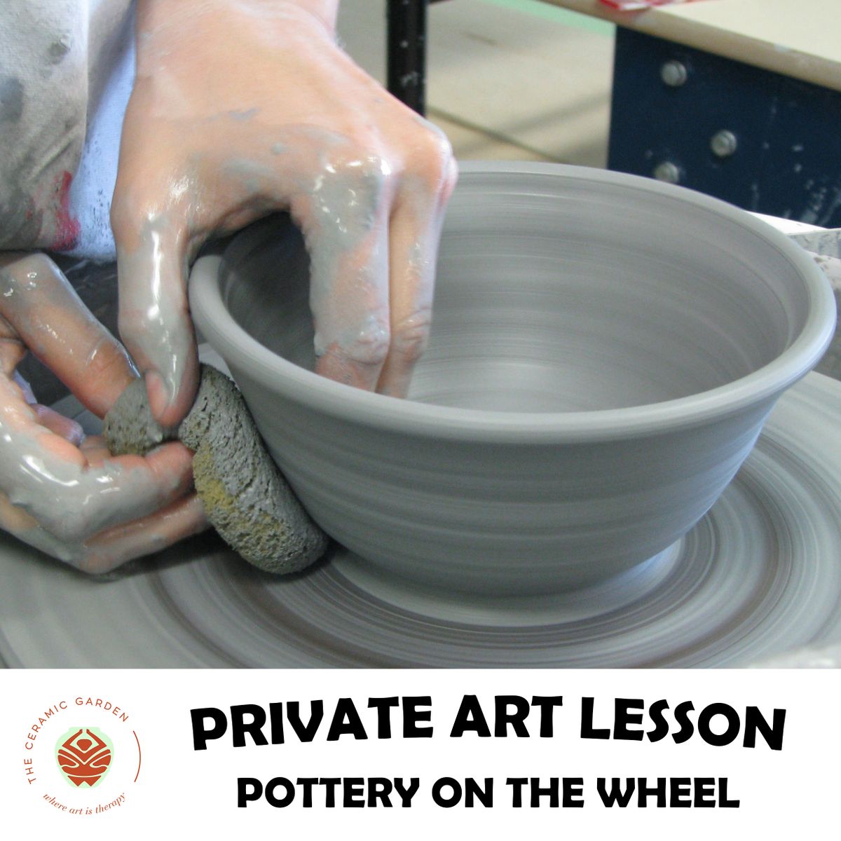 Pottery Wheel Class Private 2 hour