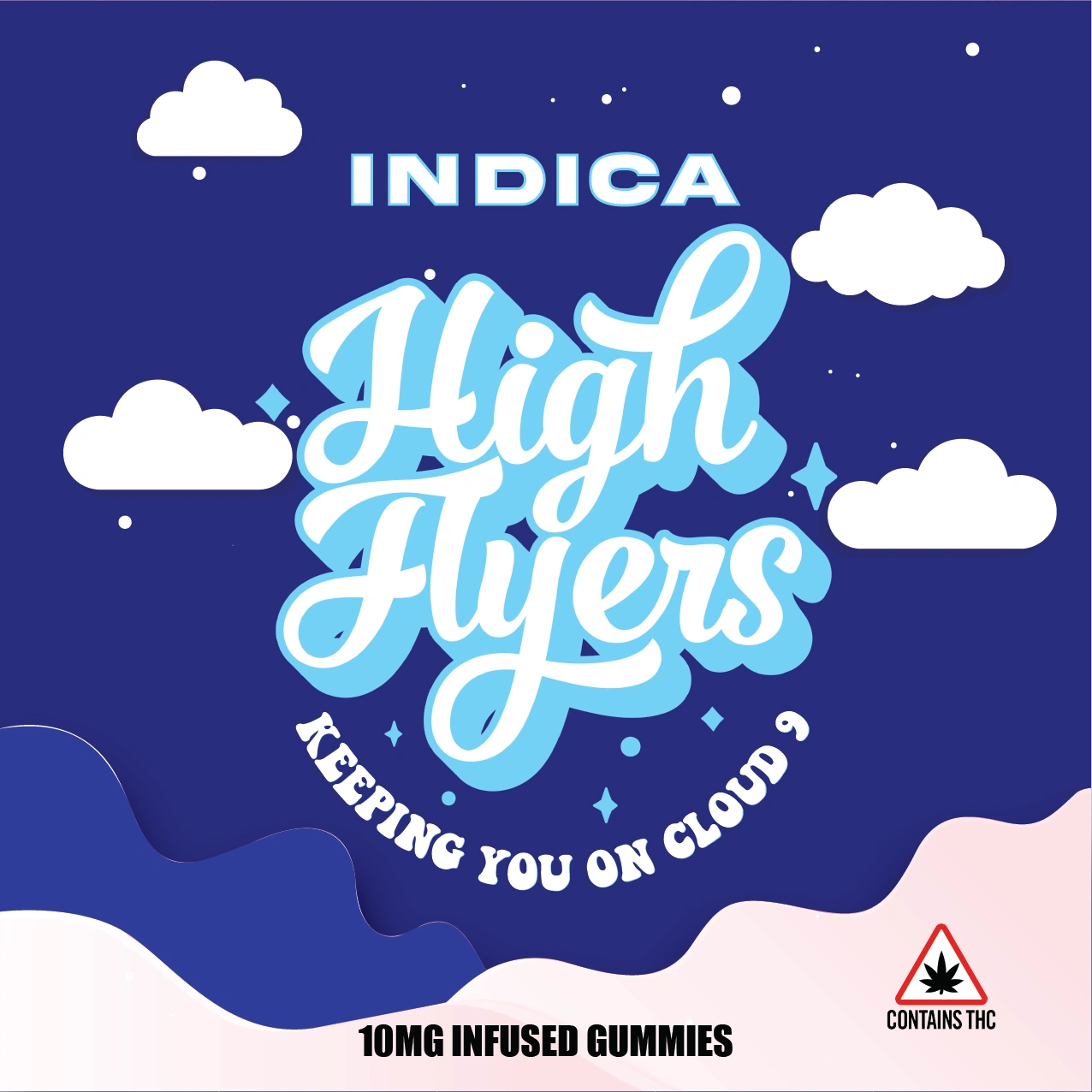 High Flyers - Indica Gummies - Ice Cream Cake