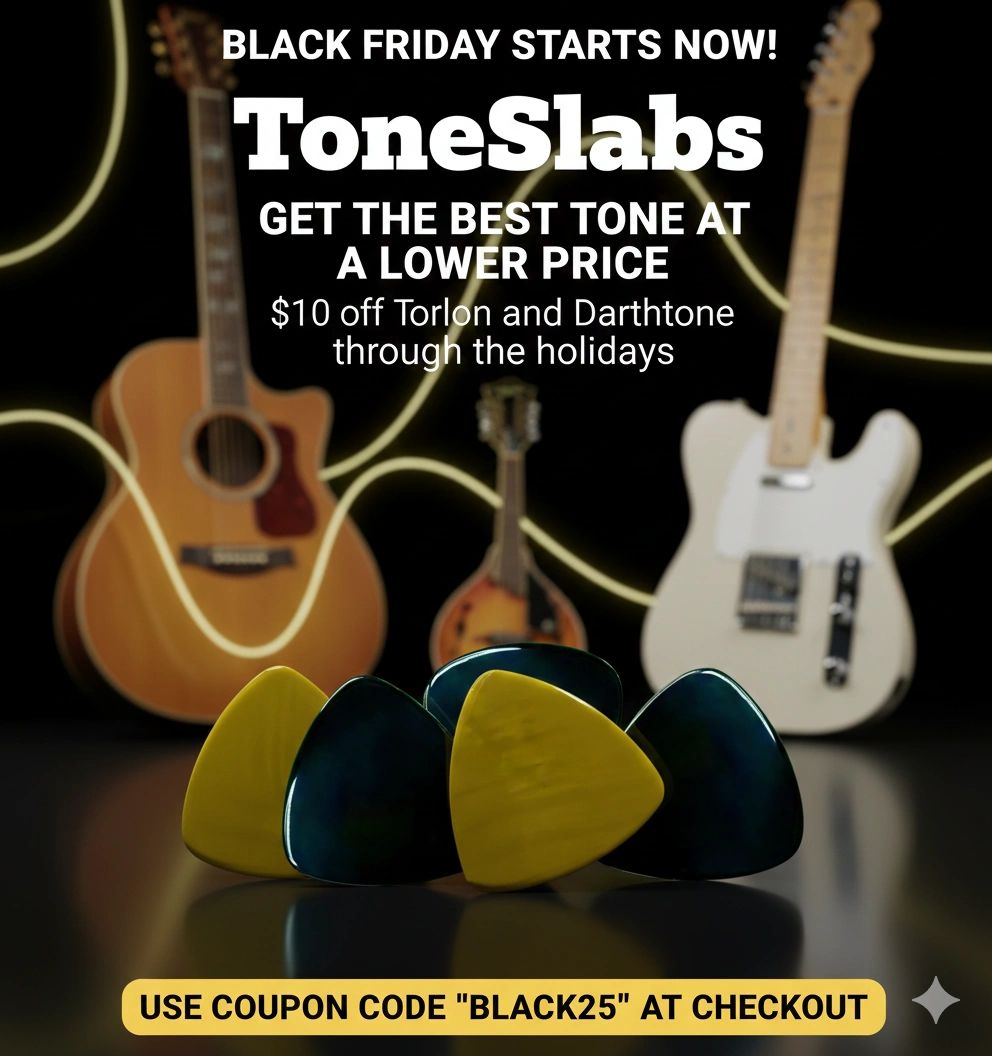 Boutique, High End, Guitar Picks by ToneSlabs - Shop Now!