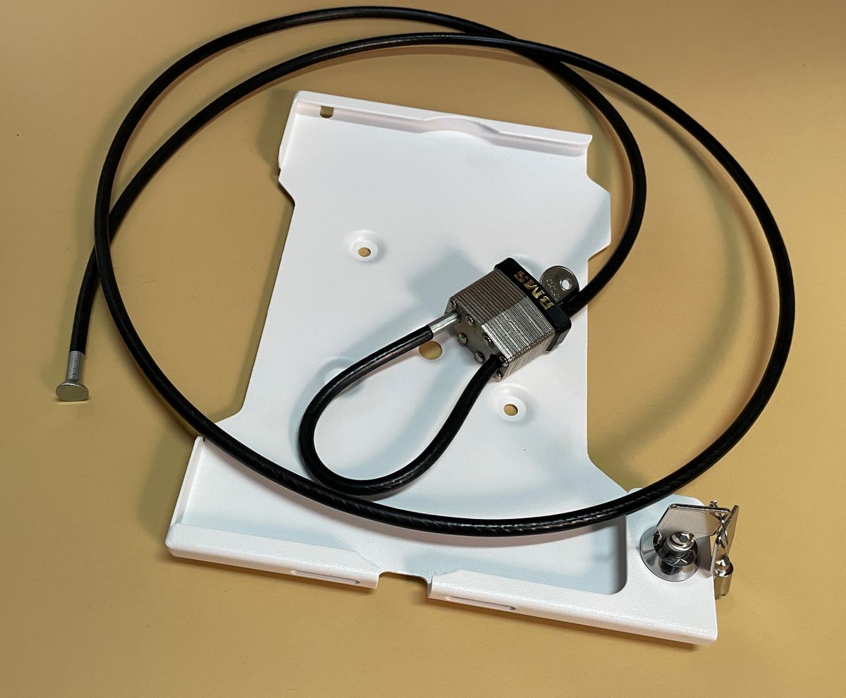 Ipad Security holder with cable and key lock PN: I PAD LOC