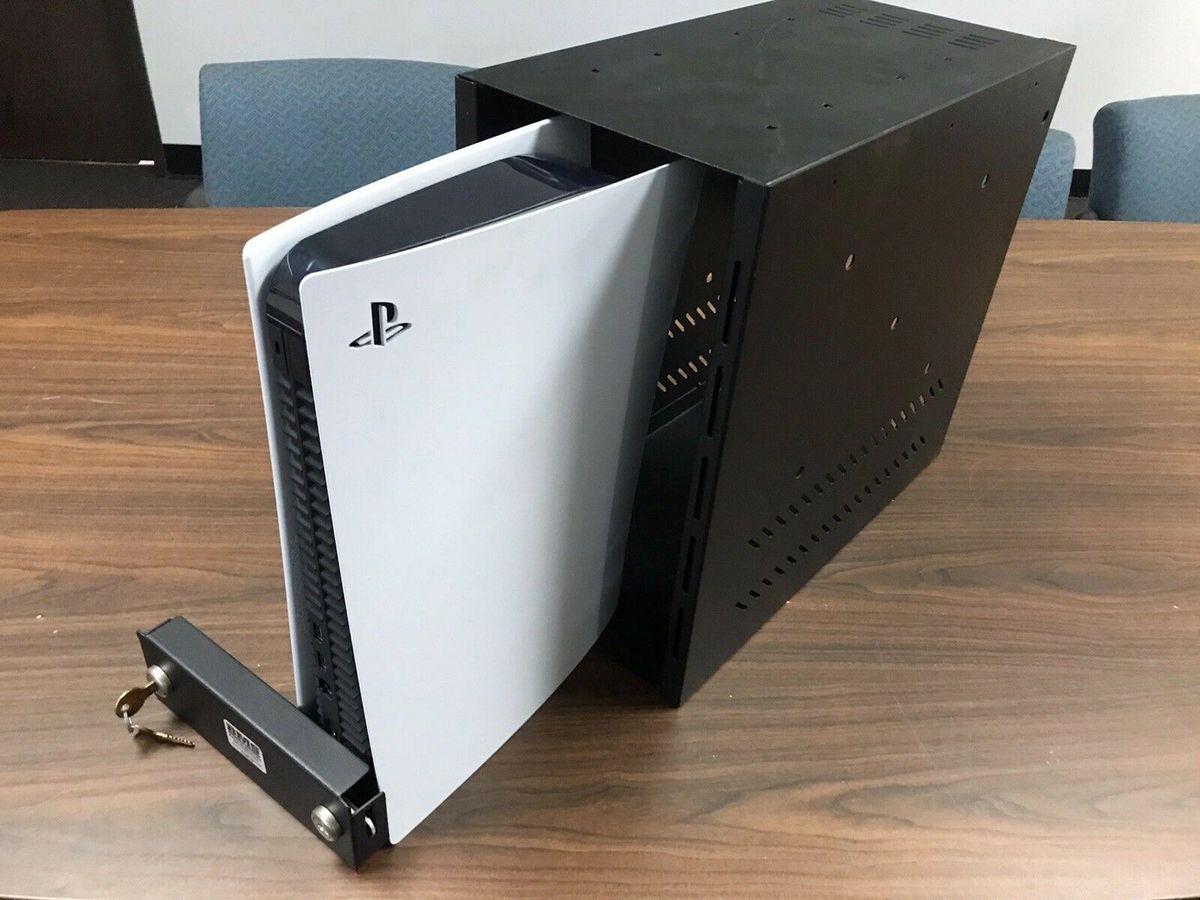 Universal Game Console (PS5 Xbox) security enclosure with double key ...