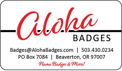 Name Badges - Aloha Badges