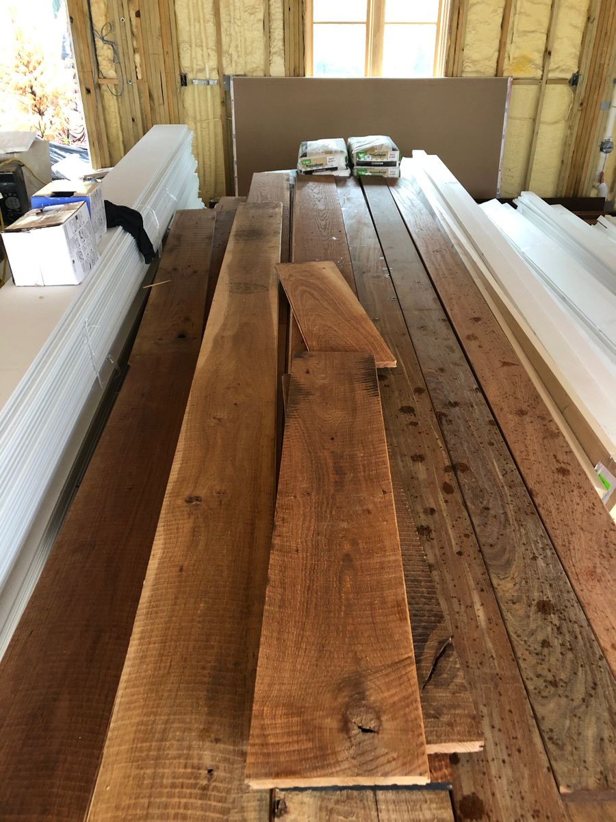 3/4" x 7" x RL Faux Reclaimed CS/HT Rustic Grade White Oak Solid Flooring