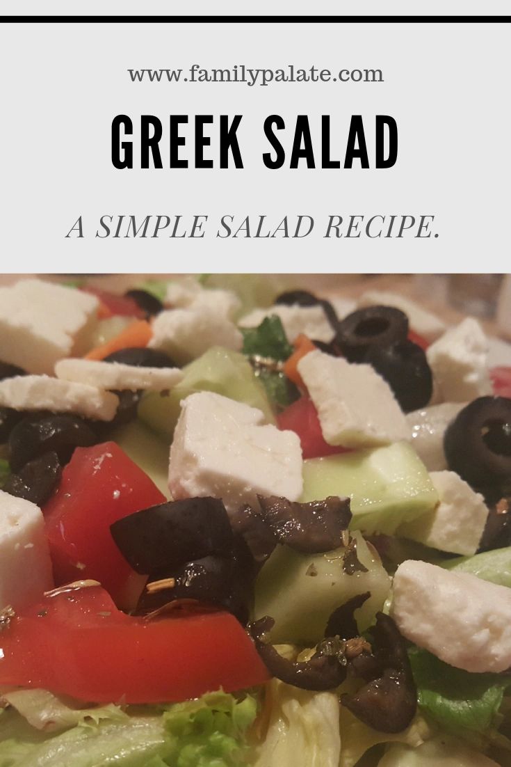 GREEK SALAD | A SIMPLE SALAD RECIPE