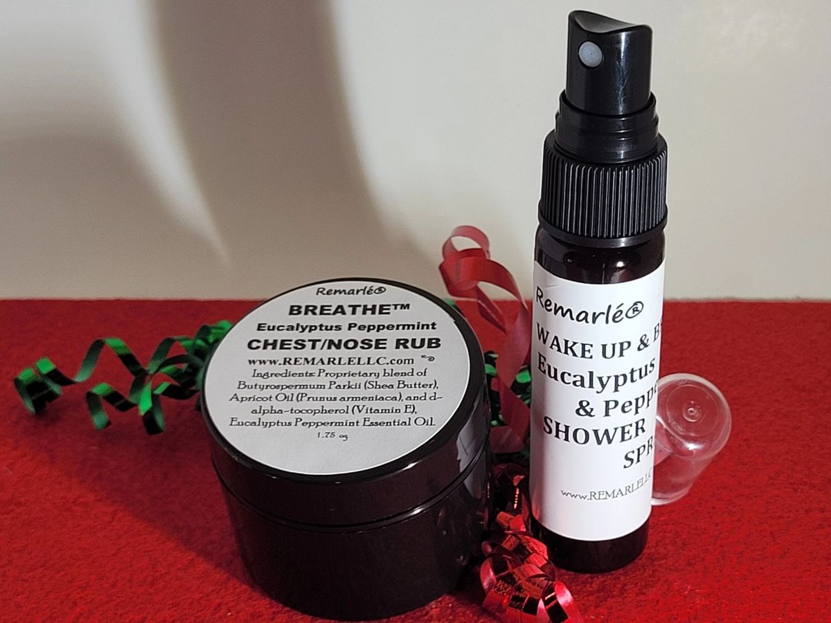 Wake up and Breathe™ Shower Spray & Chest Nose Rub Set