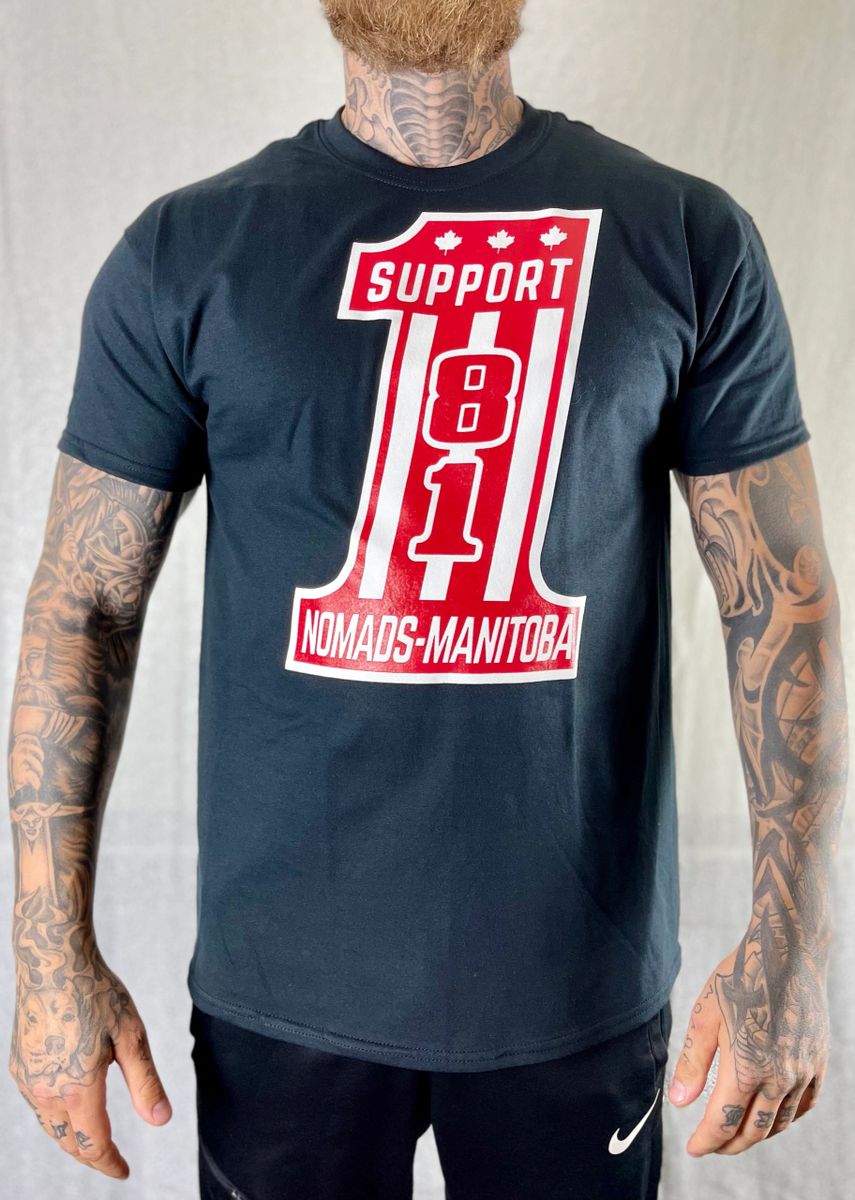 MEN'S #1 SUPPORT T-SHIRT BLACK