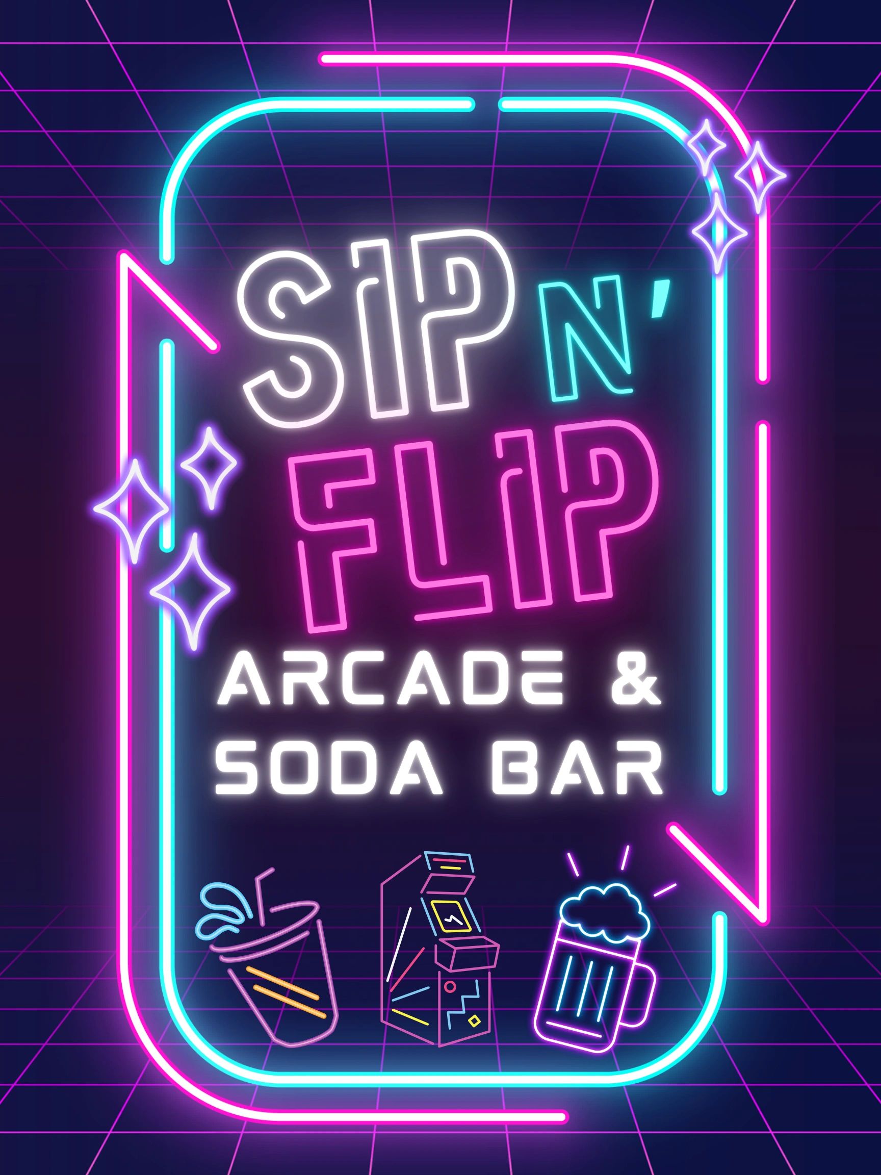 Experience Retro Arcade Fun at Sip 'n Flip Arcade