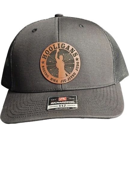 Hooligans Official Champion Fight Team Logo (Variant) Leather Patch Hat