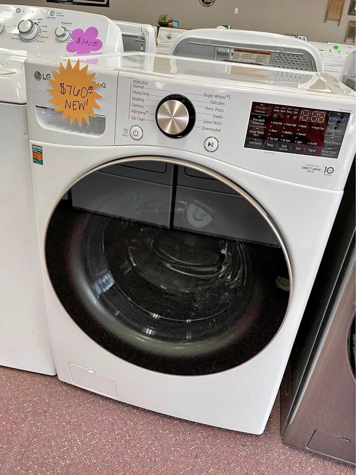 Stunning LG Ultra Large Capacity Smart Front Load Washer w/ Turbo Wash ...