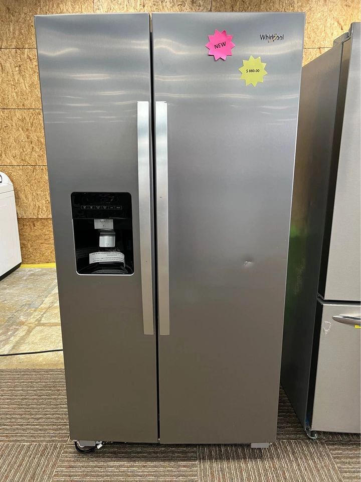 Whirlpool NEW Side-by-Side Refrigerator, Electronic Temperature ...