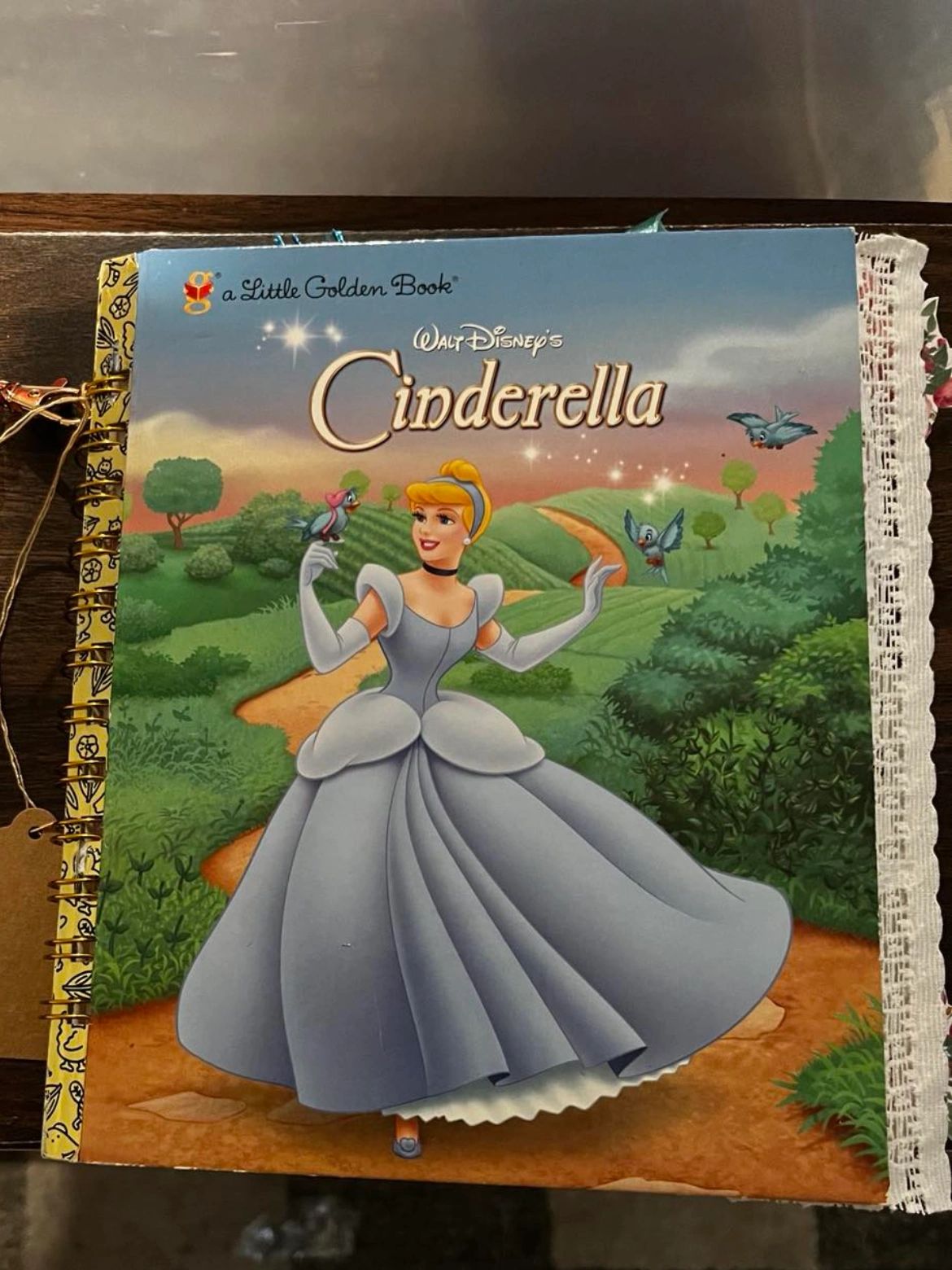 Transform Cinderella Little Golden Book Into Handmade Journal