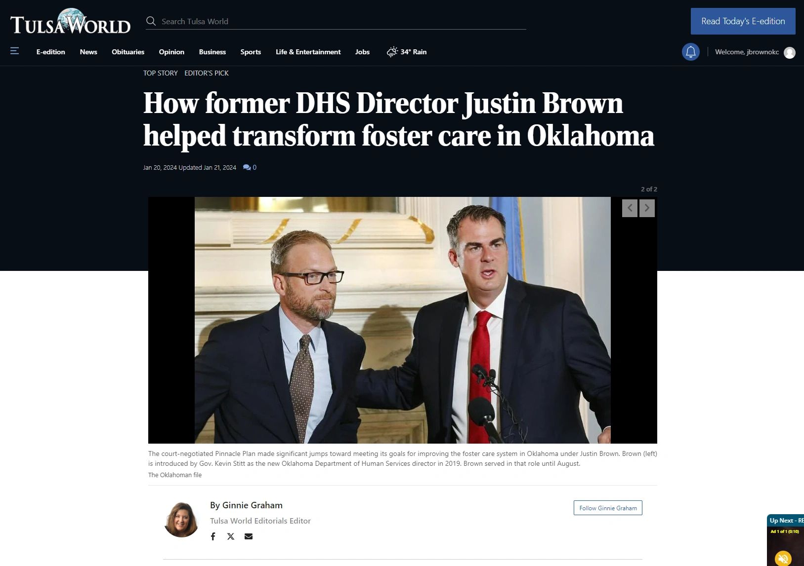 How former DHS Director Justin Brown helped transform foster care