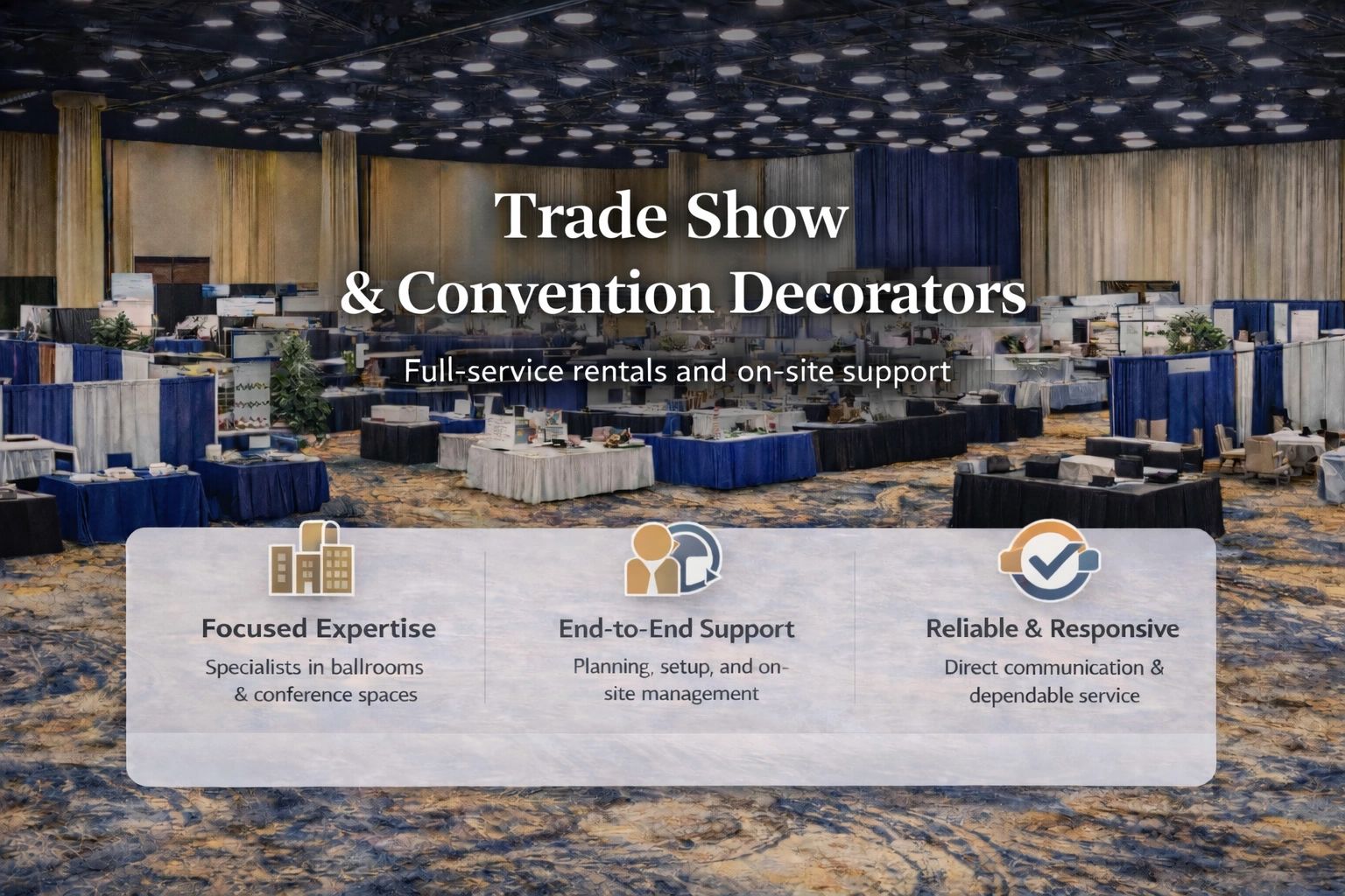 Goben Convention Services - Stanchion, Pipe & Drape