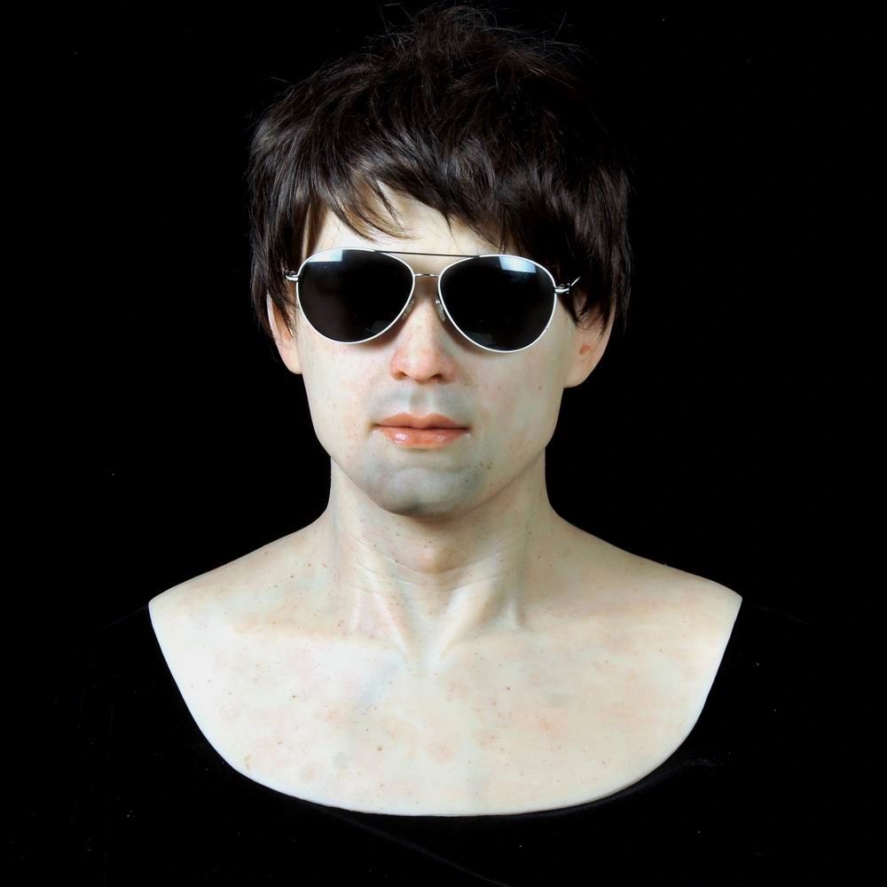 Kieran Hyper realistic, Full Face Silicon Mask with hair