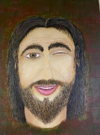 Discover Unique Winking Jesus Paintings