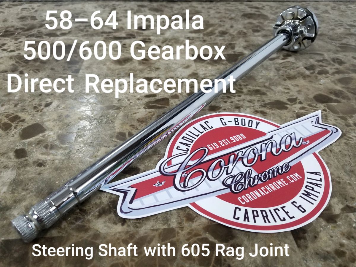 Steering Shaft (Shortened) - 58-64 Impala with 500 or 605 Gearbox