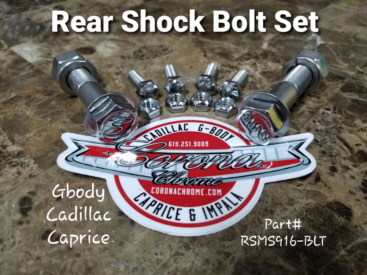 Rear Shock Mount Bolt Set - GBody/Cadillac