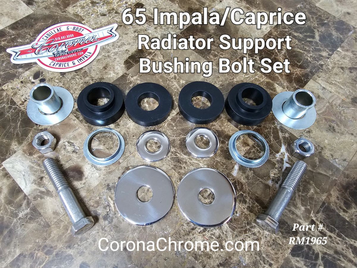 Radiator Support Bushing Bolt Set