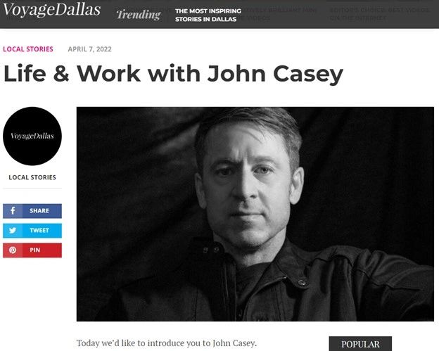 Interview: Voyage Dallas Magazine