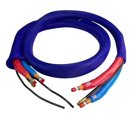 10' Heated Whip Hose, 1/4" I.D., 2,000 psi, w/Scuff Mfg by Handcrafted ...